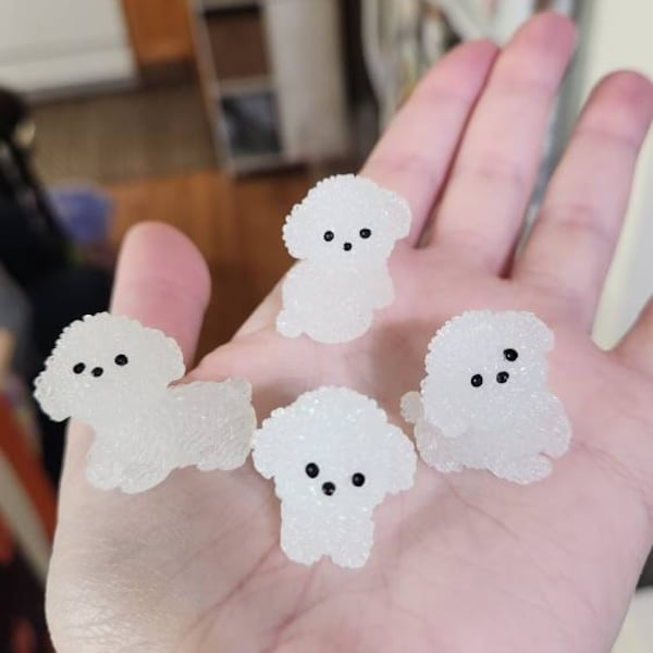 Mixed Glow in the Dark Cute Seal Pup Luminous Charm Resin Fluorescent ...