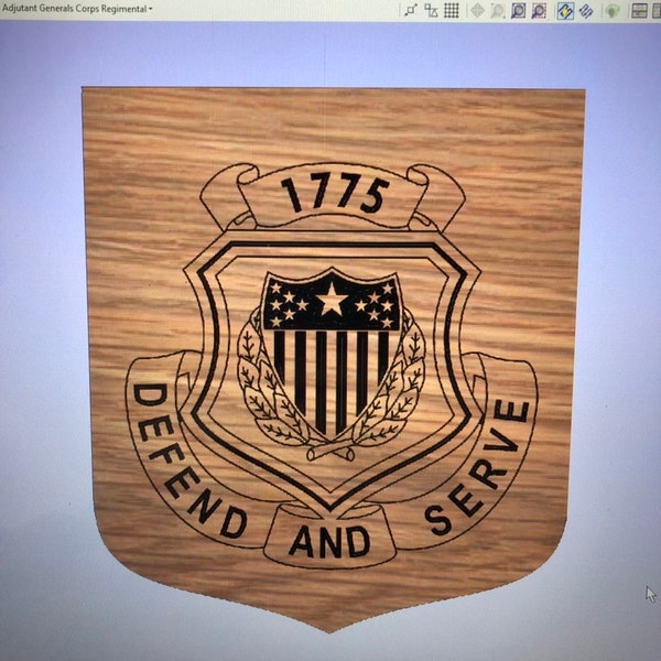US Army Adjutant Generals Corps Regimental Crest Vector Files, Dxf Eps ...