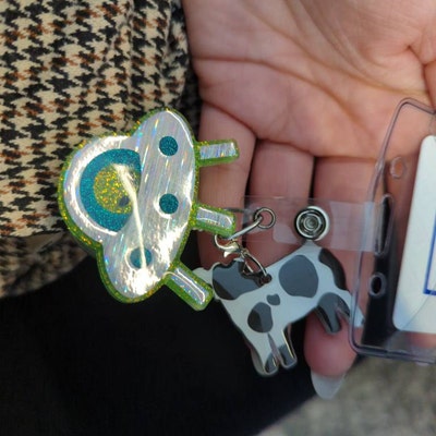 The Original UFO Alien Pill Abduction Funny Retractable Badge - Etsy