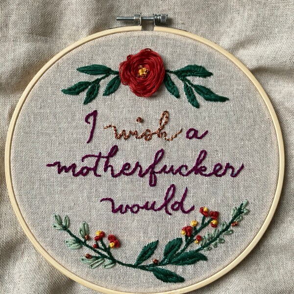 PDF Pattern | Manifest Dope Shit |embroidery Design for 8” Hoop ...