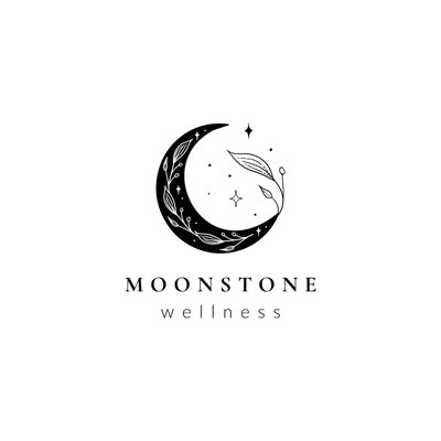 Premade Moon Brand Logo Design for Blog or Small Business, Line Art ...