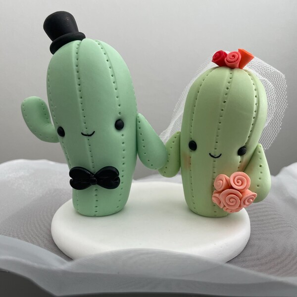 Cactus Wedding Cake Topper, Desert Wedding Theme, Cacti Wedding Cake ...