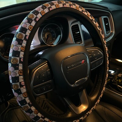 Tooled Leather Pattern Steering Wheel Cover - Etsy