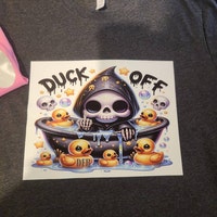 Duck off PNG, Funny Skeleton Shirt Png, Sarcastic Skeleton Png, Snarky ...