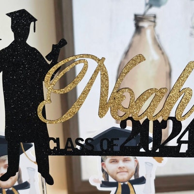 Personalized Graduation Cake Topper Class of 2024, Custom Cake Topper ...