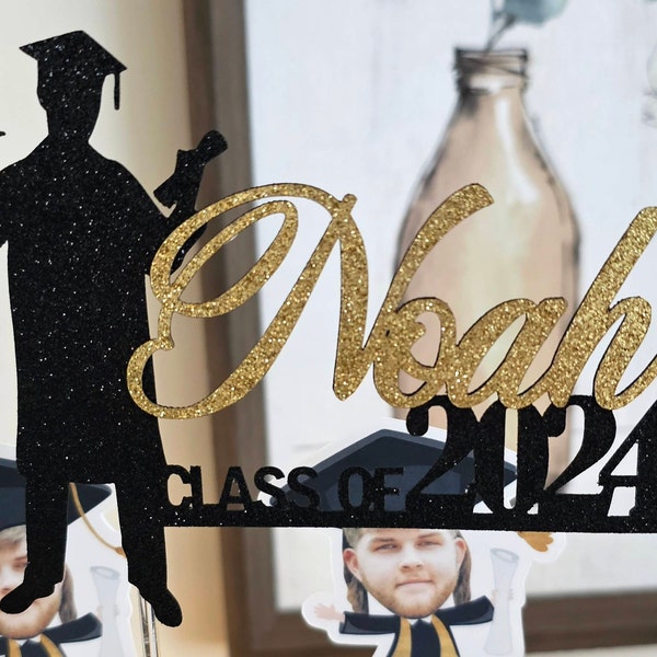Personalized Graduation Cake Topper Class of 2025, Custom Cake Topper ...