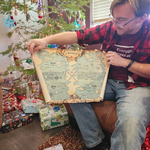 Anime One Piece World Map: Wrapped Canvas Wall Art - Etsy