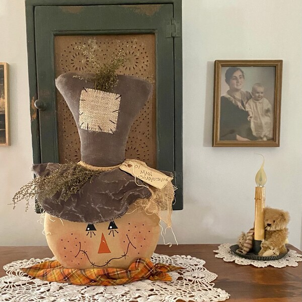 Primitive Scarecrow Tablesitter - Etsy