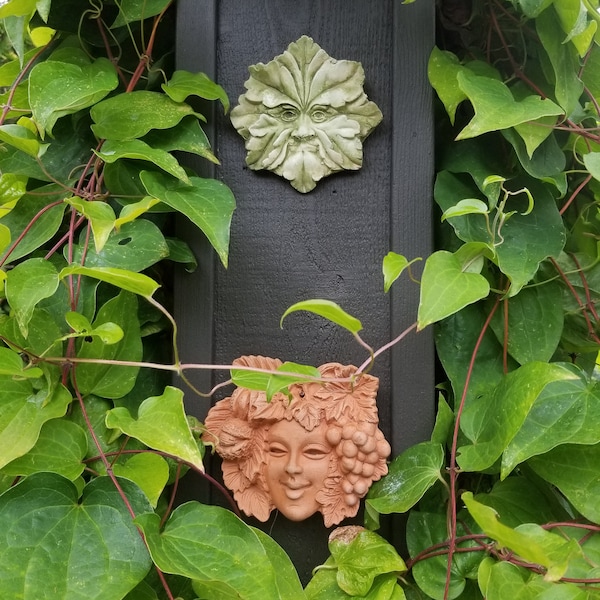 Green Lady Wall Hanging/greenlady Art/green Lady and Green Man in Art ...