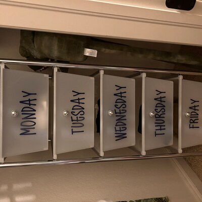 Days of the Week Label Set decals Only - Etsy