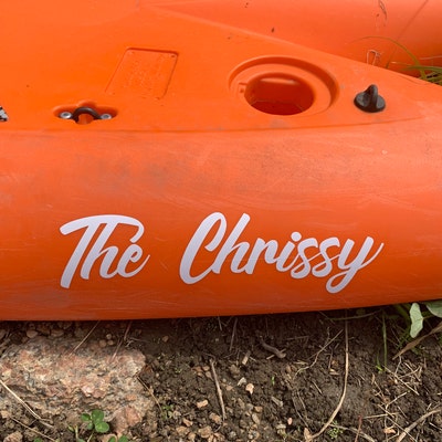 Kayak Vinyl Decal Stickers Personalized Kayak Decal Custom Canoe Decals ...