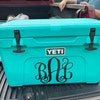 Monogram Decal, Vinyl Decal, Yeti Monogram, Monogram for Cooler ...