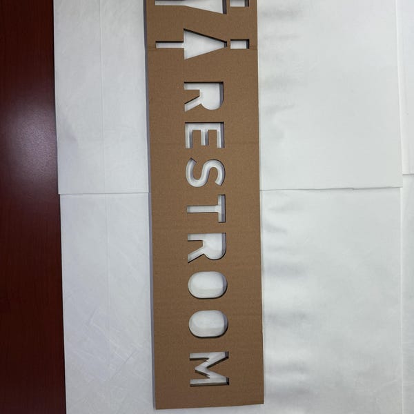 Restroom Sign, Bathroom Sign, Bathroom Wall Decor, Business Sign, Door ...