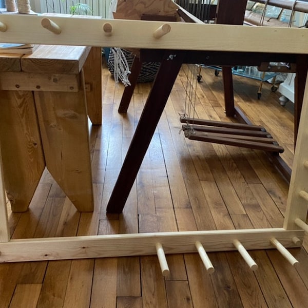 W002 - Warping Board up to 12m - PINE - Weaving Loom Yarn Frame ...