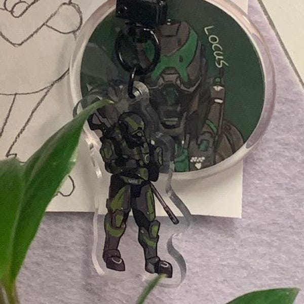 Red Vs. Blue RVB Acrylic Charm Keychain - Etsy
