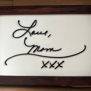 Laser Cut Handwriting Sign Personalized Sign From Handwriting or ...
