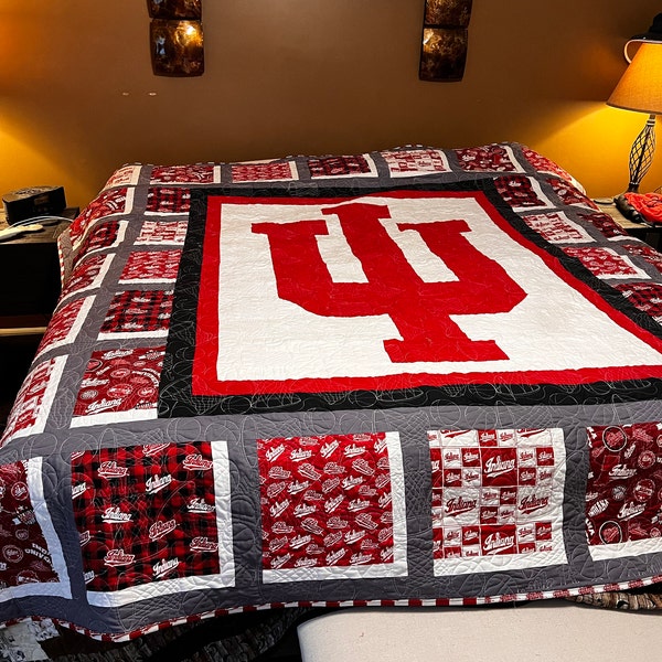 NCAA Indiana University Hoosiers College Logo 100% Cotton Fabric by ...