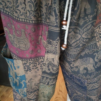 Unisex Patchwork Pants With Multi-textured Patches Thick - Etsy