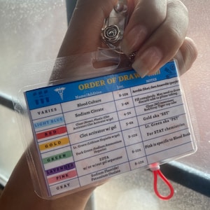 Order of Draw Badge Card With BADGE REEL - Etsy