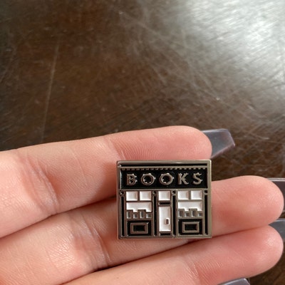 Book Shop Enamel Pin Books Pin Gift for Book Lovers Literary Jewelry ...
