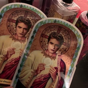 Celebrity Saint Stickers Only Celebrity Prayer Candle Decals - Etsy