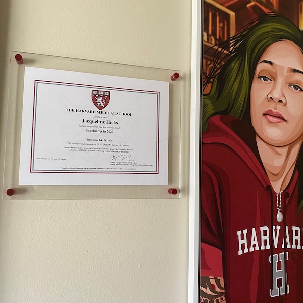 Acrylic Floating Frame: Diploma, Document, Photo - Custom Sizes - Etsy