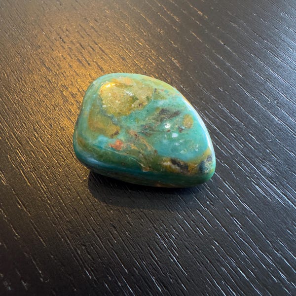 Larimar Pocket Stone - Palm Stone - Hand Stone Cabochon Natural ...