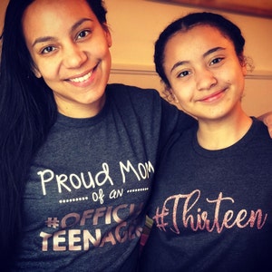 Proud Mom of Official Teenager Rose Gold Shirt, Official Teenager Shirt ...