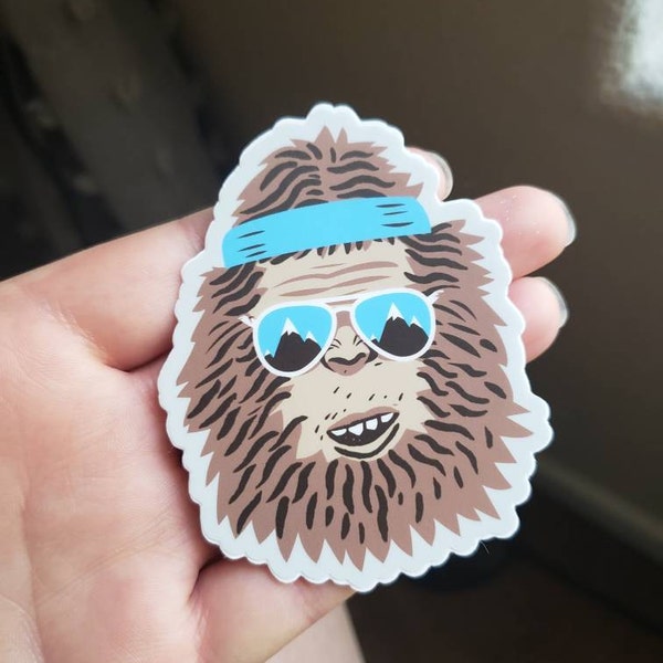 Squatch Mountain Sticker - Etsy