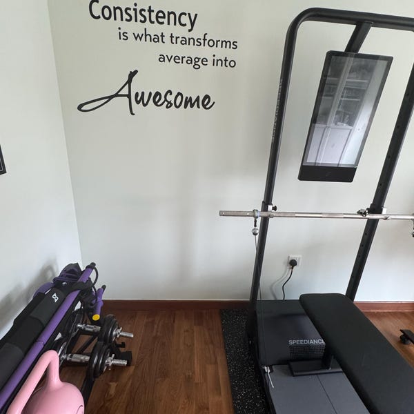 Gym Wall Decal Office CUSTOM Quote : Consistency is What Transforms ...