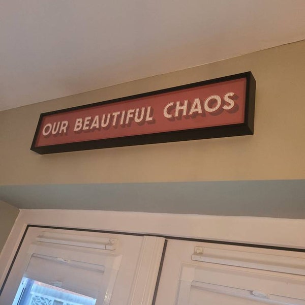 Our Beautiful Chaos | Framed Metal Print | Metal Sign | Gallery Wall ...