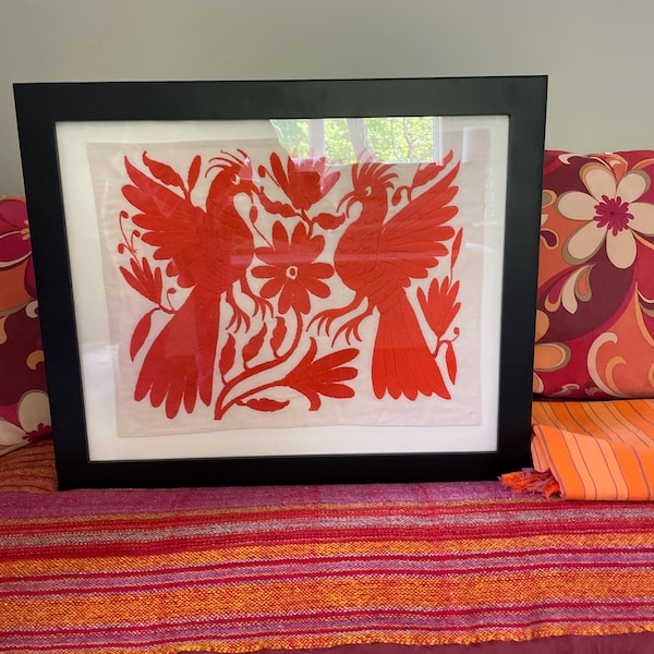 Otomi Embroidered Textile From Tenango De Doria. Mexican Textile ...