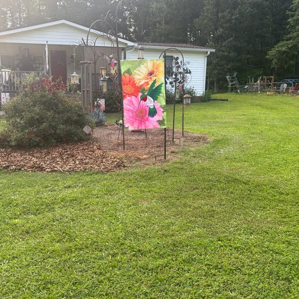 Camp/rv Sign With Flag Holder and Solar Light - 48" - Etsy