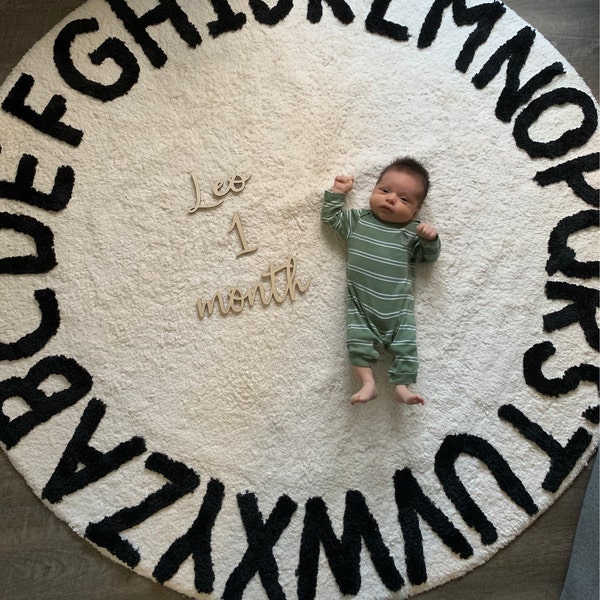 Monthly Milestone Prop | Photo Prop | Wood Photo Prop | Baby Milestone ...