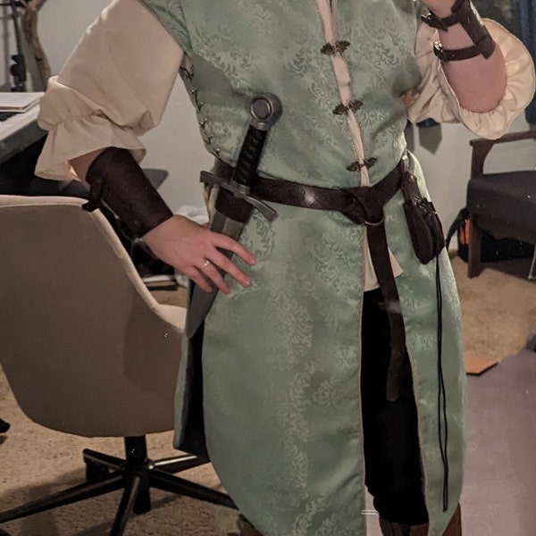 Female Fantasy Tabard Vest With Lacing PDF Pattern for Instant Download ...