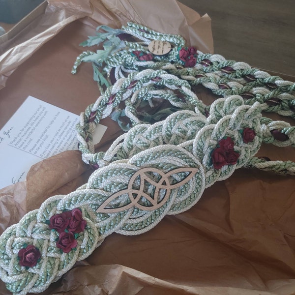 Handfasting Cord - Celtic 'nine Knots' Design - Serch Bythol - Custom ...