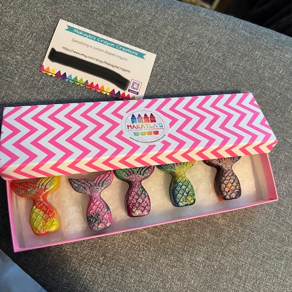 Mermaid Tail Crayons, Mermaid Crayons - Etsy