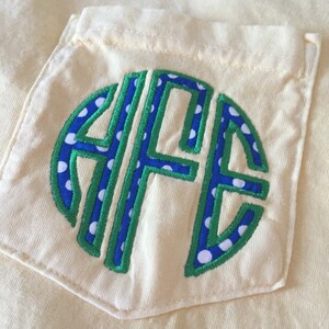 Circle Applique Monogram Design Embroidery Applique Embroidery Fonts ...