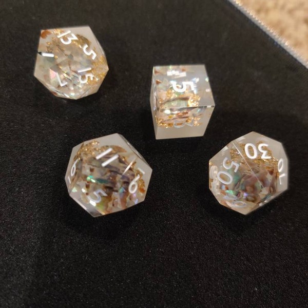 Leviathan Scales - Handmade Resin Sharp Edge Dnd Dice Set for Dnd, D&D ...