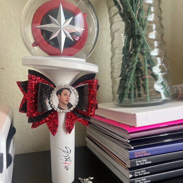 Stray Kids Photo Light Stick Bow Accessory Bang Chan, Lee Know ...