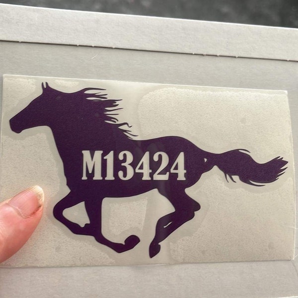 OTTB Tattoo Number Decal, OTTB Sticker, Horse Decal, Car Decal, off ...