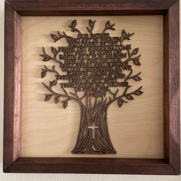 Lords Prayer (spanish Version), Our Father (spanish Version), Wooden ...