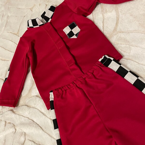 Red Race Car Driver Outfit, Race Car Themed Photo Props, Baby Race Car ...