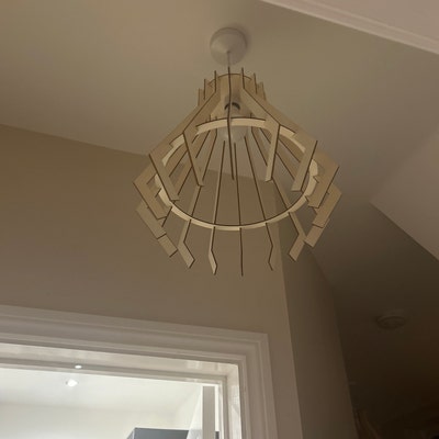 Bespoke Forest Wooden Ceiling Light Shade. - Etsy UK
