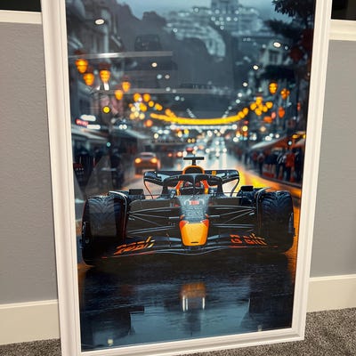 Porsche 911 Singer Vintage Poster Sports Car Wall Art photo Realistic ...