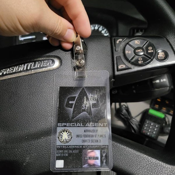 Star Trek Section 31 Starfleet Intelligence DS9 ID Badge Name Tag Card ...