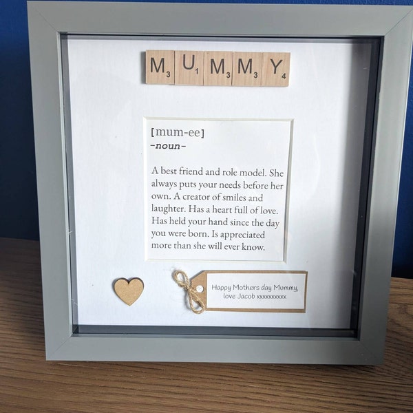 Personalised Mum Frame. Mother Meaning Frame. Mother’s Day Gift. - Etsy UK