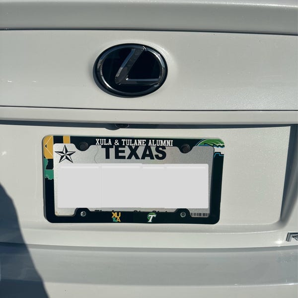 Custom College Greek Sorority & Fraternity Novelty License Plate ...