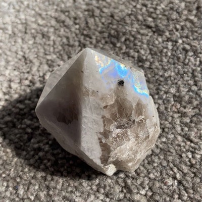Rainbow Moonstone Point standing Moonstone Crystal Point Rainbow ...