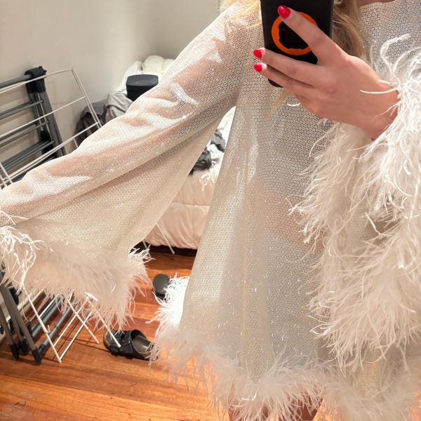 Ethereal Bridal Sheer Tulle White Gloves: Graceful Accents for the ...